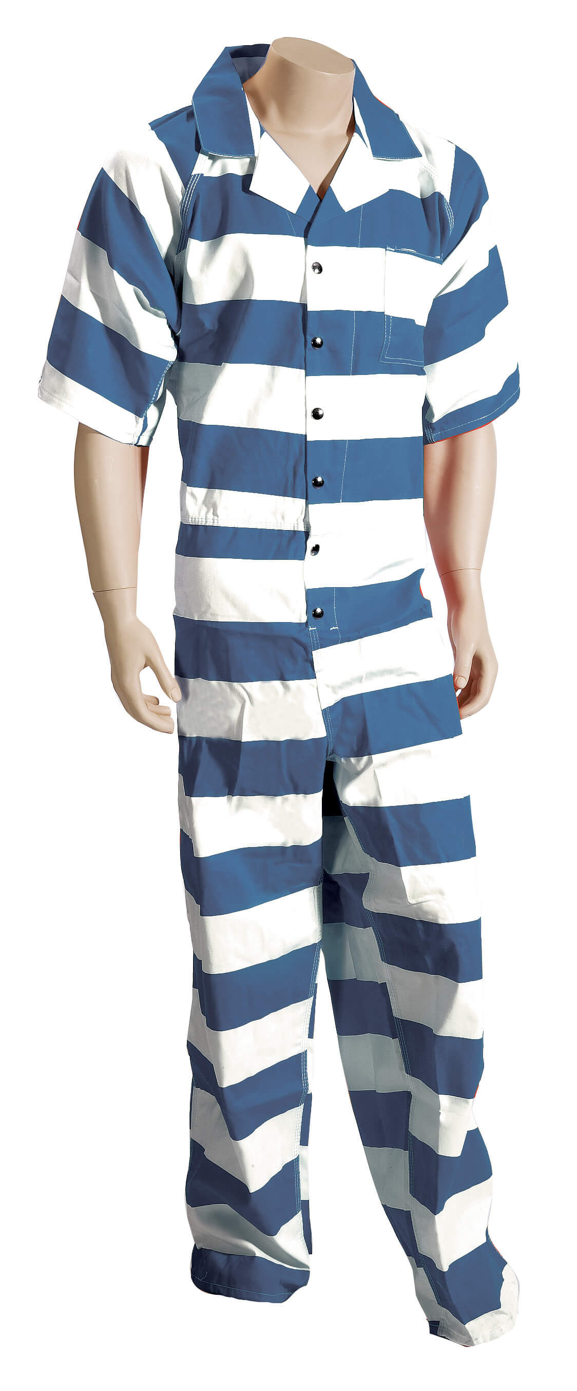 Striped Color Inmate Coveralls - Charm-Tex