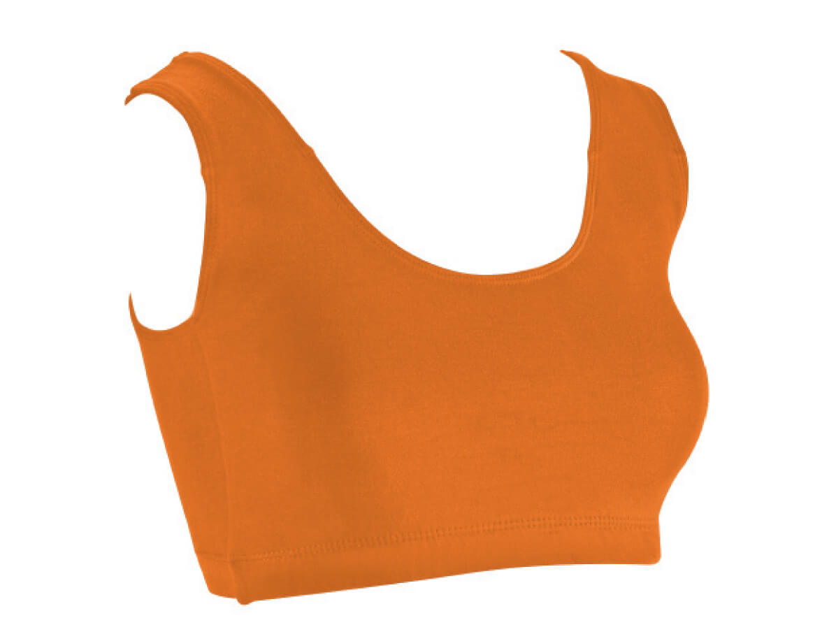 Inmate Clothing: Inmate Undergarments - Orange Sports Bras - Charm-Tex