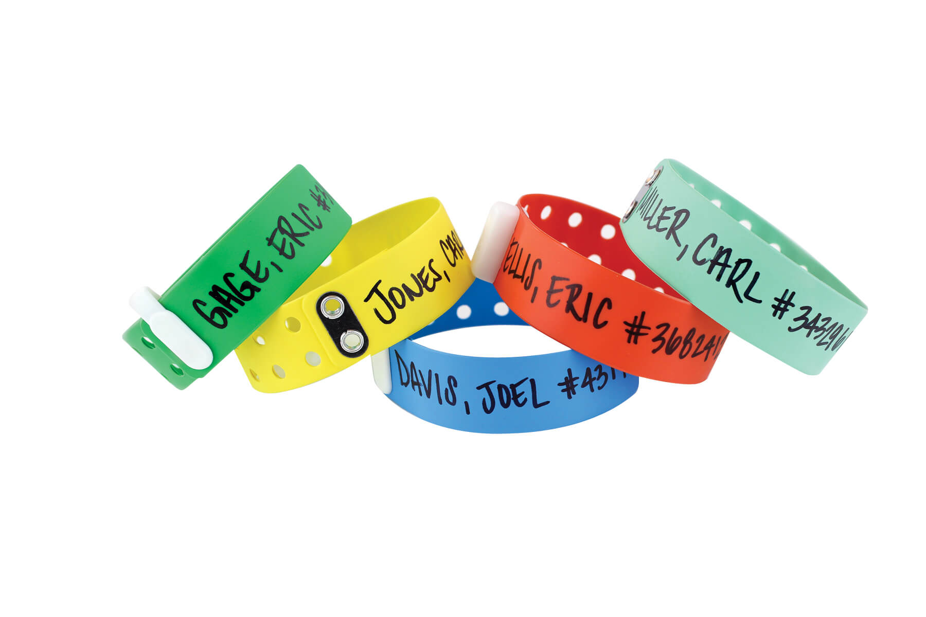 Inmate Identification: Wristbands - Clincher I Solid Color Wristbands ...