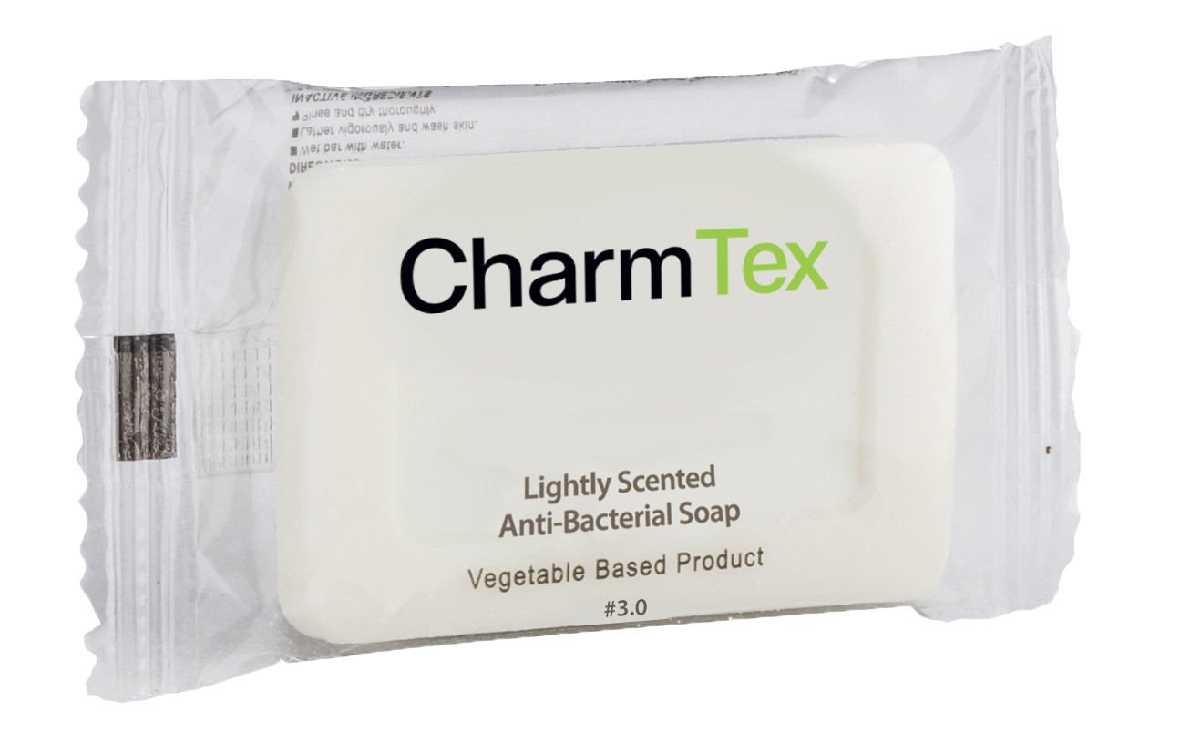 Inmate Hygiene: Soap Bars - Wrapped Antibacterial Bar Soap - Charm-Tex