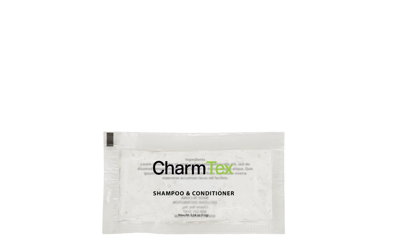 Inmate Hygiene: Shampoo - Shampoo and Conditioner Packets - Charm-Tex